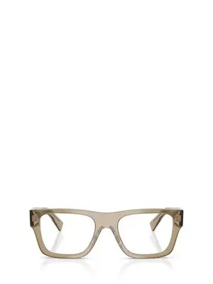 Prada Full Frame Rectangle Eyeglasses - Nude