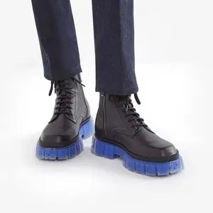 Fendi Ff-motif Combat Boots