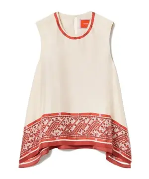 La DoubleJ San Carlo Sleeveless Top With Asymmetrical Hem