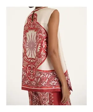 La DoubleJ San Carlo Sleeveless Top With Asymmetrical Hem