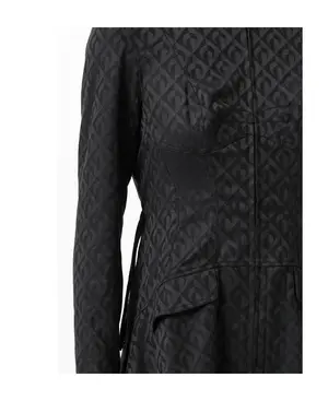 MARINE SERRE Zip-up Shirt Dress