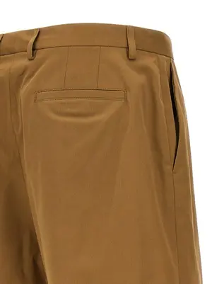 A.p.c. Pleated Bermuda Shorts - Brown