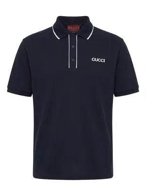 Gucci Men's Piping Trim Polos