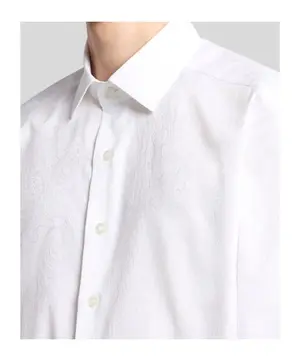 Etro Jacquard Button-up Shirt - White