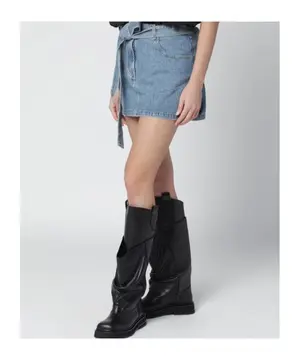 Attico Logo Stitch Mini Skirt