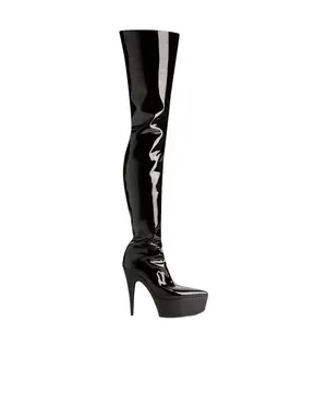 Balenciaga Over The Knee Patent Leather Boots
