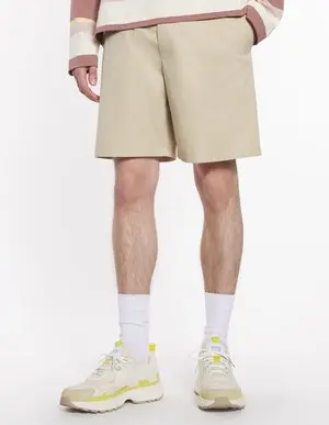 Maison Kitsuné Logo Embroidered Straight Fit Shorts