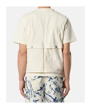 Stone Island V-neck Vest With Bellows Pockets