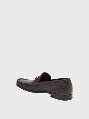 FERRAGAMO Gancini Bit Loafers - Black