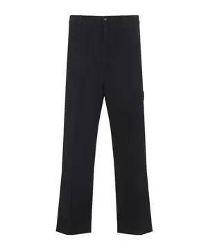 Stone Island Loose-fit Cotton Pants - Black