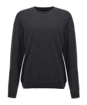 ROBERTO COLLINA High-neck Wool Sweater - Black