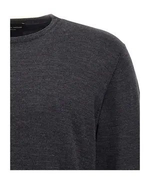 ROBERTO COLLINA High-neck Wool Sweater - Black