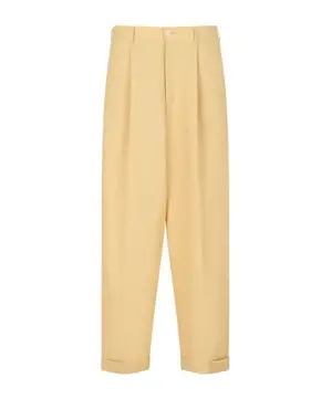 Marni Tropical Pleated Trousers - Yellow