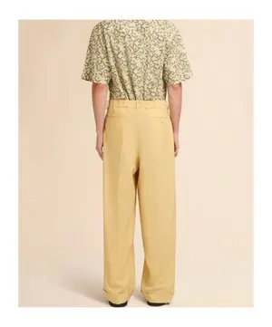 Marni Tropical Pleated Trousers - Yellow