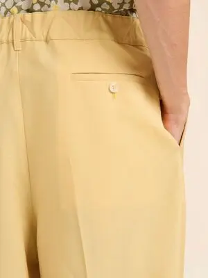 Marni Tropical Pleated Trousers - Yellow