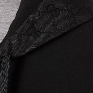 Gucci Jersey Wool Zip Jacket With Gg Nylon Inserts