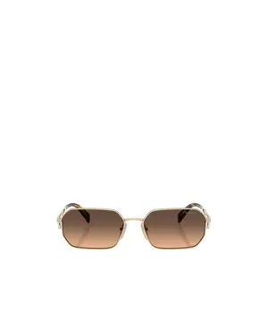 Prada Rectangular Frame Sunglasses - Brown