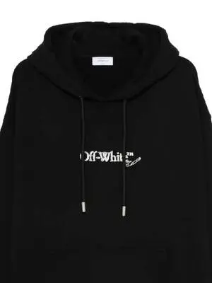Off-White Logo Printed Drawstring Hoodie