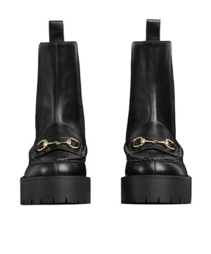 Gucci Lug Sole Horsebit Boots