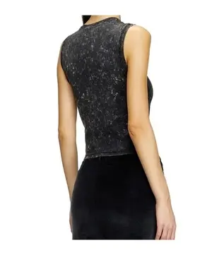 DIESEL® Ribbed Tank Top - Black