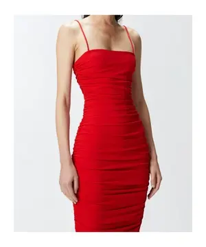 Pinko Gathered Midi Dress