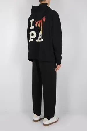 Palm Angels Palm Tree Printed Hoodie - Black
