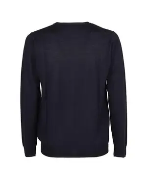 PAOLO PECORA Crewneck Knit Jumper - Black
