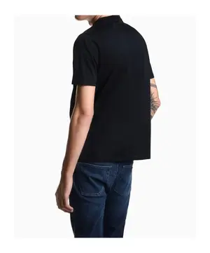 Emporio Armani Short-sleeved Crewneck T-shirt - Navy Blue