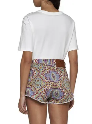 Etro Allover Printed Paisley Shorts