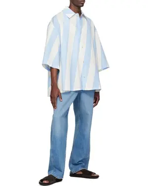 Jacquemus Le De-nîmes Cotton Jeans - Blue