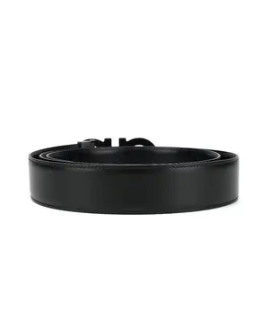 FERRAGAMO Gancini Reversible Belt - Black