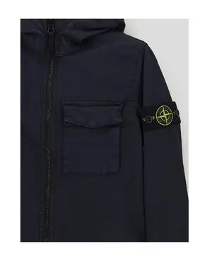 Stone Island Crinkled Cotton-jersey Hoodie Jacket