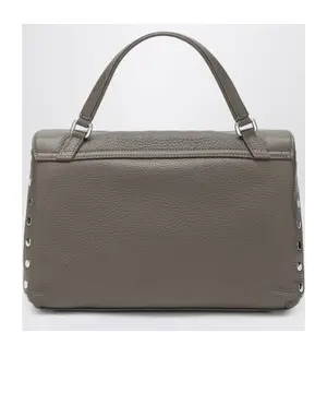ZANELLATO Postina Studded Turn-lock Tote Bag - Gray