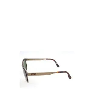 Zegna Full Rim Round Frame Sunglasses - Grey