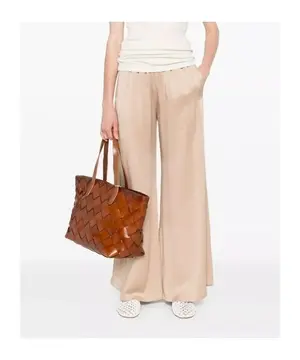 Fabiana Filippi Amelia Envers Satin Wide-leg Trousers