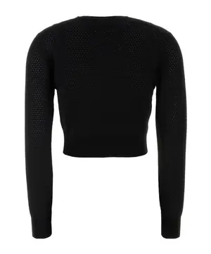 Tory Burch T Monogram Jacquard Cardigan - Black