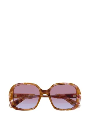 Chloé Eyewear Square Frame Sunglasses - Multicolor
