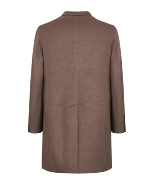 Tagliatore Single Breasted Cashmere Coat - Brown