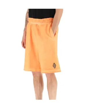 MARCELO BURLON COUNTY OF MILAN Logo-embroidered Shorts