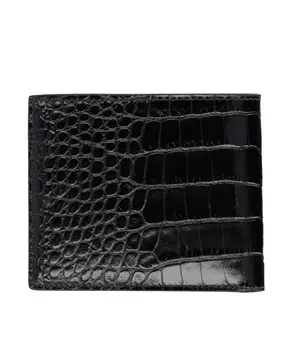 TOM FORD Bifold Embossed Wallet - Black