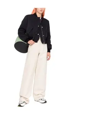 Off-White Logo Embroidered Bomber Jacket