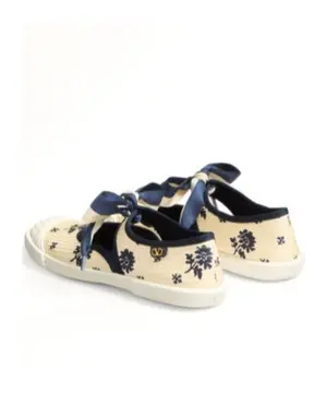 Valentino Garavani Ballerina Sneakers With Floral Print And Bow Detailing