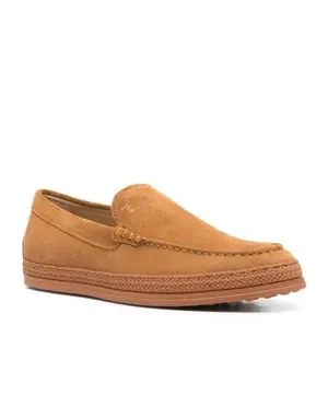 TOD'S Suede Loafers - Camel