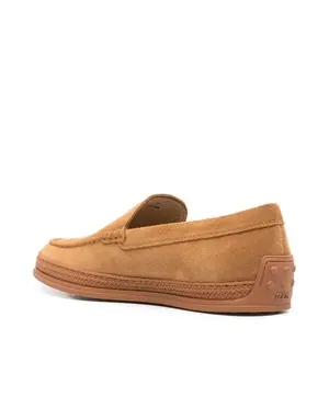 TOD'S Suede Loafers - Camel