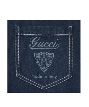 Gucci Lasered Denim Shirt