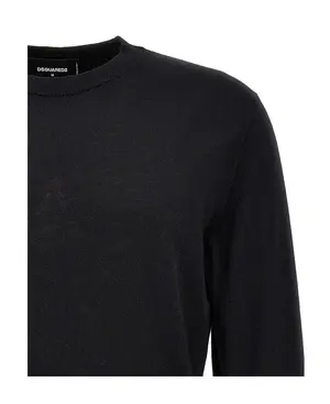 Dsquared2 Jacquard Logo Crewneck Sweater