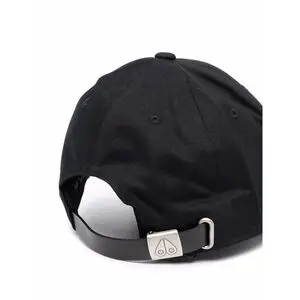 Moose Knuckles Logo Plaque Baseball Cap - Black