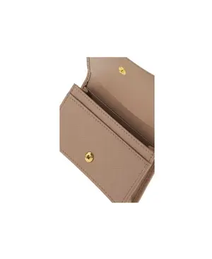 Prada Logo Plaque Fold Over Cardholder