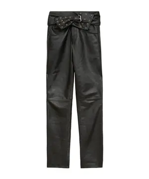 Isabel Marant Étoile Chazia" Belted Leather Trousers