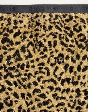 Valentino Garavani Leopard-print Lurex Jacquard Knit Miniskirt